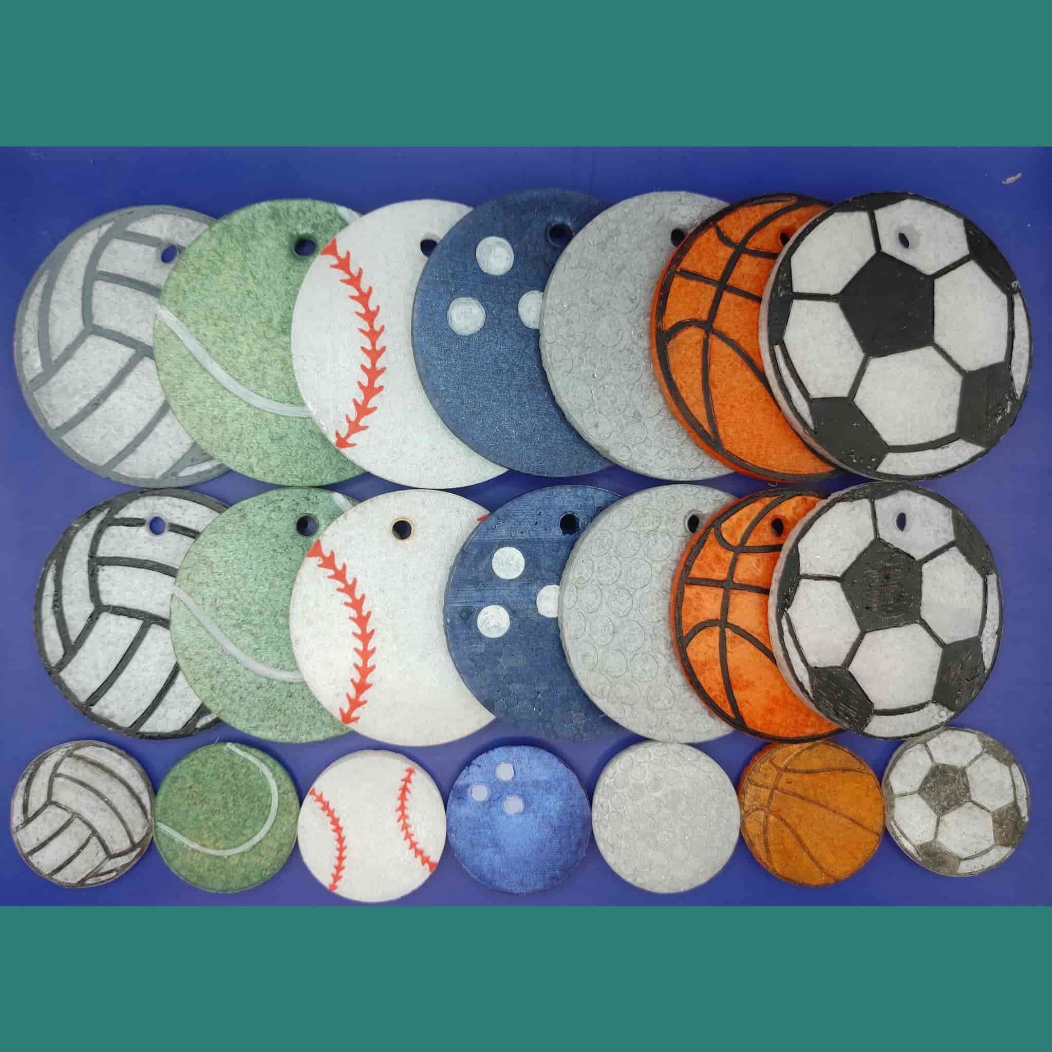 3.5" Circle Sports Ball Inserts - Silicone Freshie Mold – Cozy Leopard ...