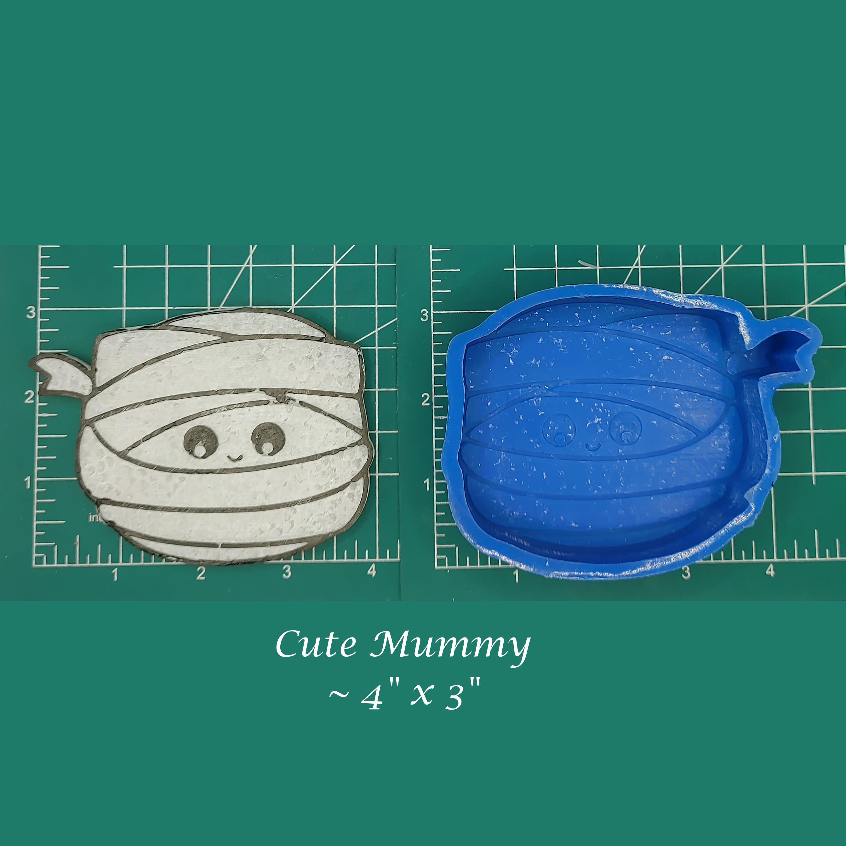 Cute Mummy Head- Silicone Freshie Mold – Cozy Leopard Boutique
