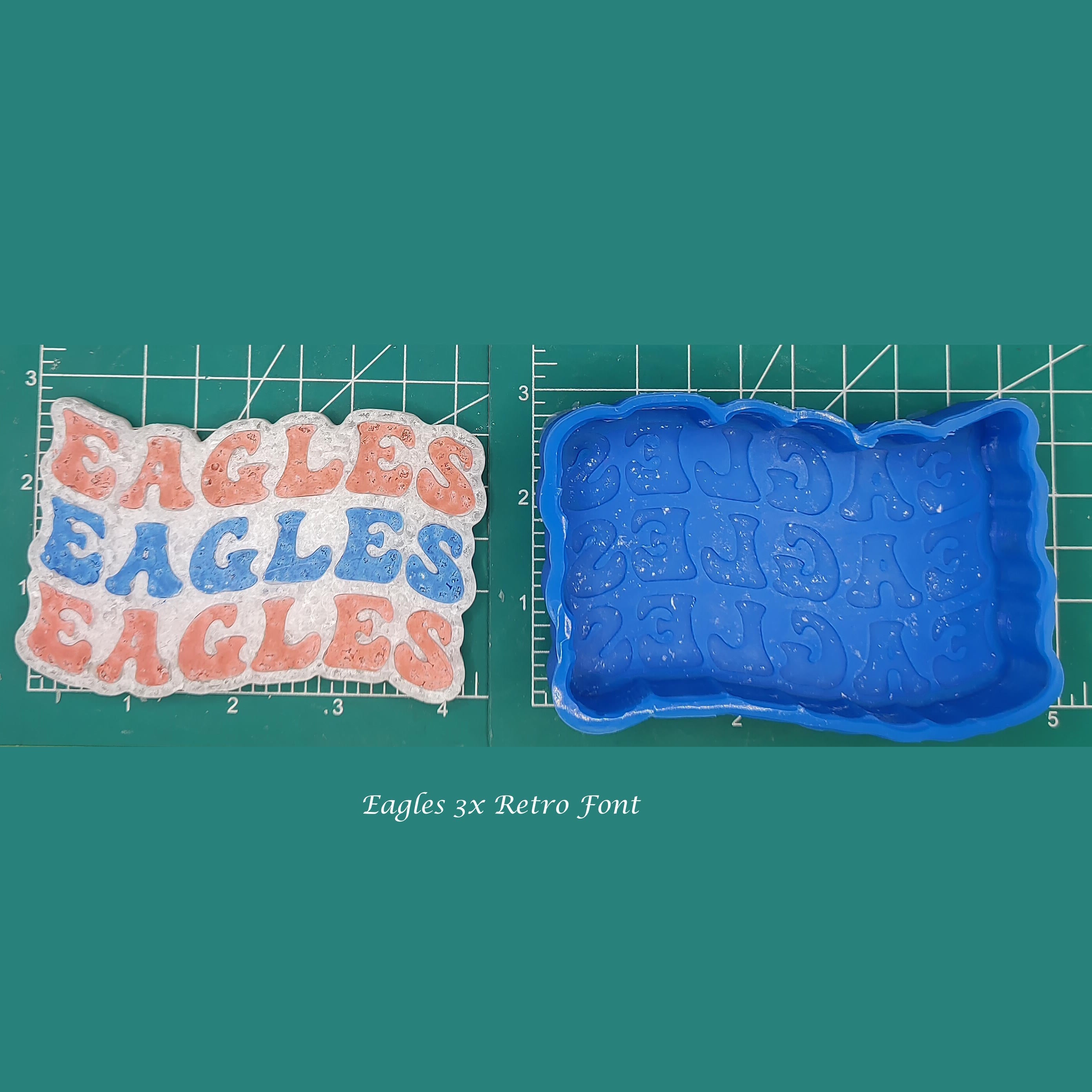 Eagles Eagles Eagles - Retro Font - Silicone Freshie Mold – Cozy ...