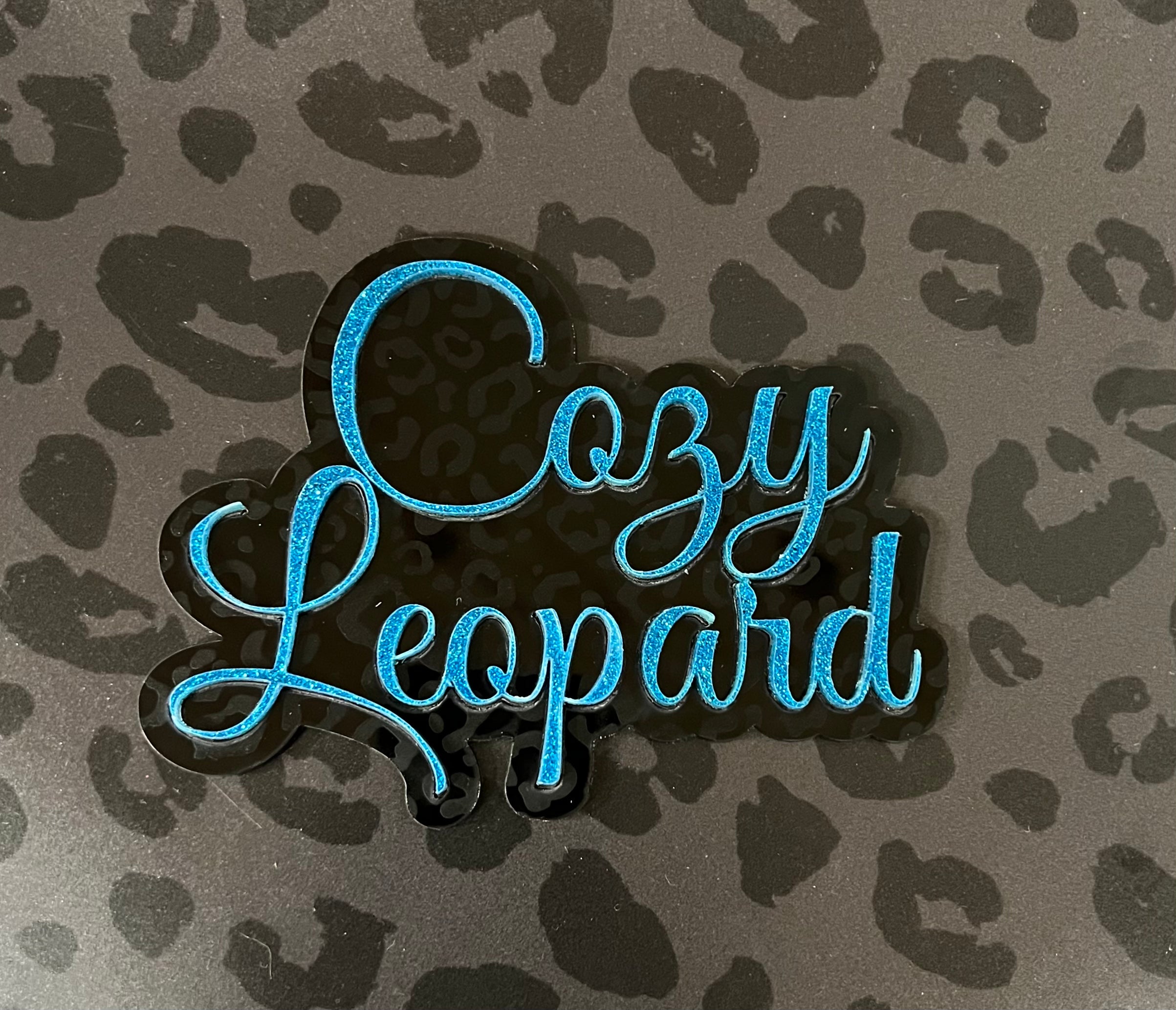 Custom Watermark Acrylic Sign – Cozy Leopard Boutique