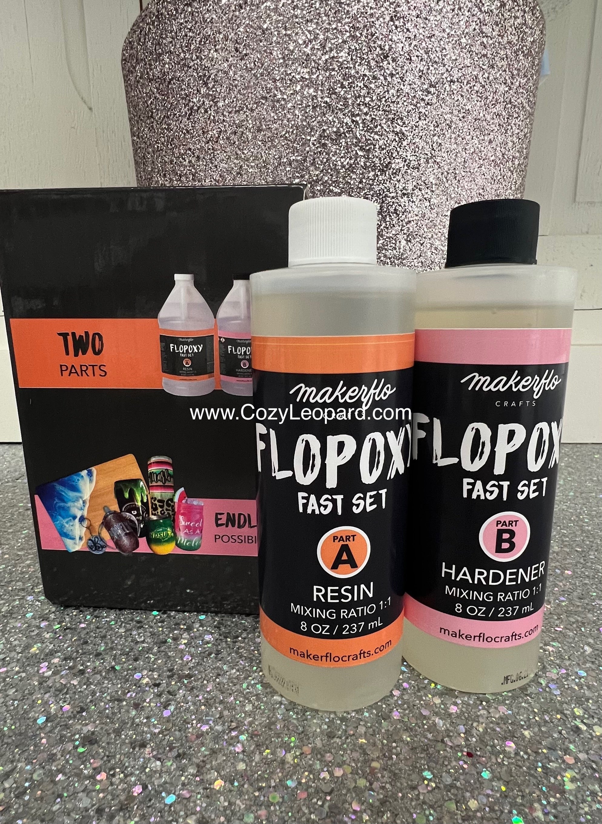 Flopoxy Fast Set - Resin + Hardener Epoxy Kit – Cozy Leopard Boutique