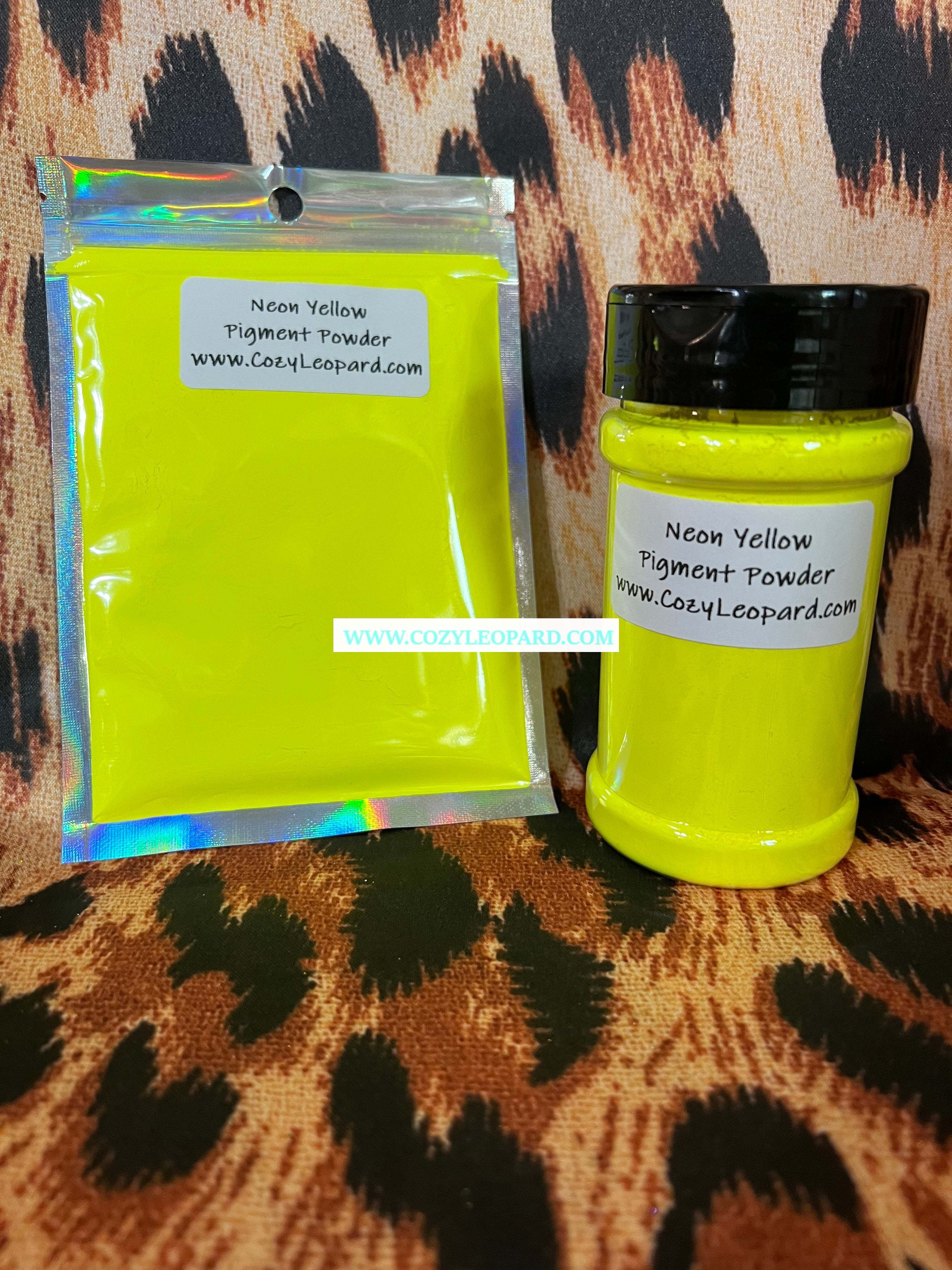 Neon Yellow Pigment Powder – Cozy Leopard Boutique